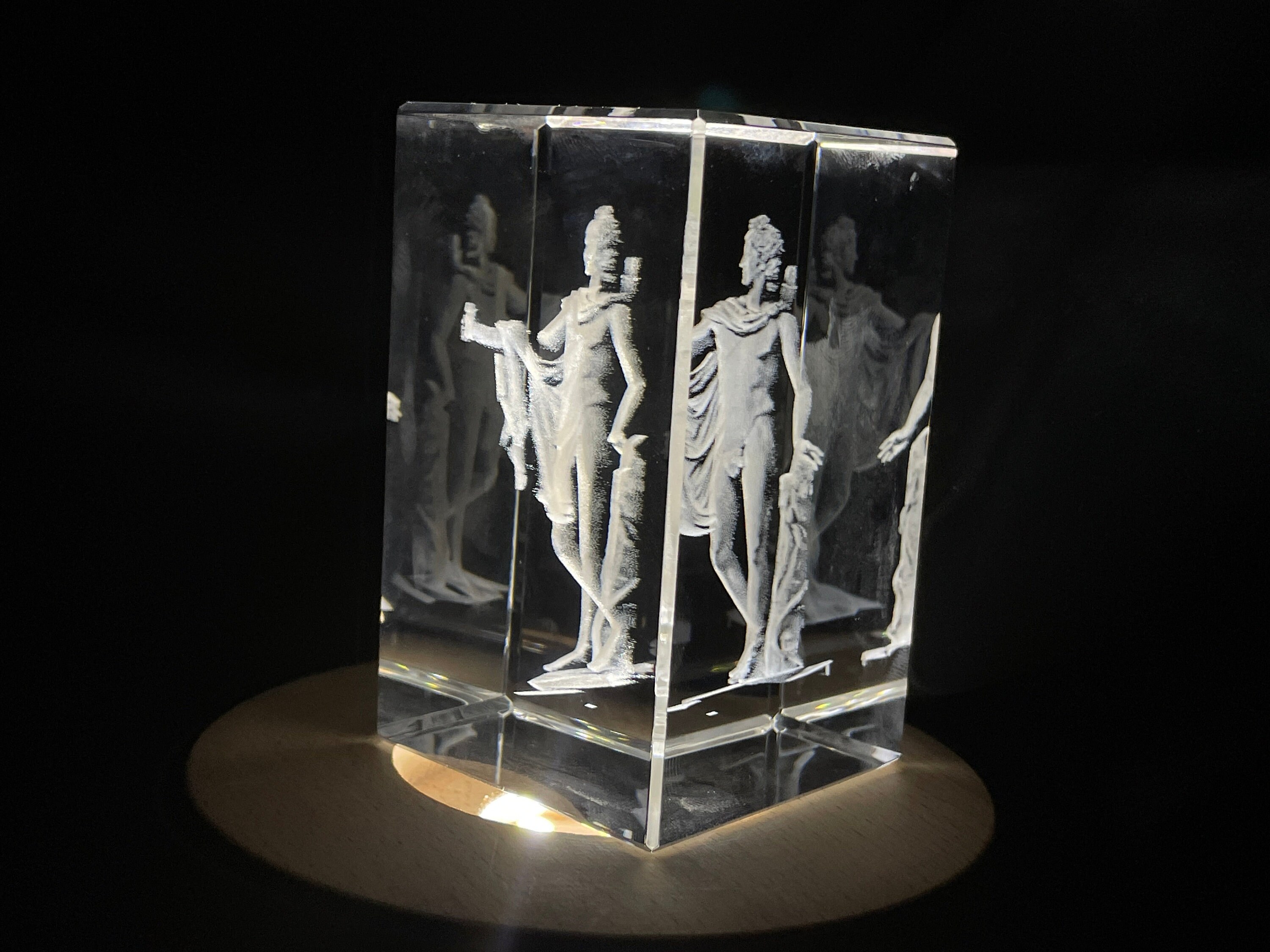 Apollo 3D Engraved Crystal - Etsy