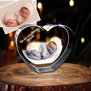 Newborn Baby Engraved 3D Photo Gift - Thoughtful Congratulations ...
