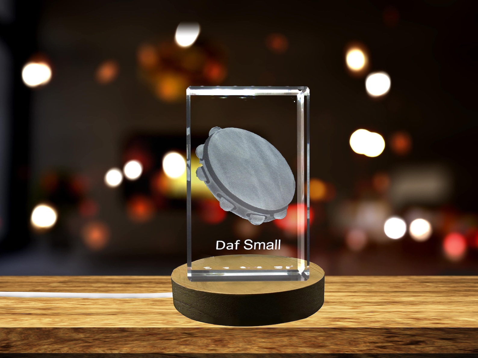 Daf 3D Engraved Crystal Trophy Award - Middle Eastern Recognition ...