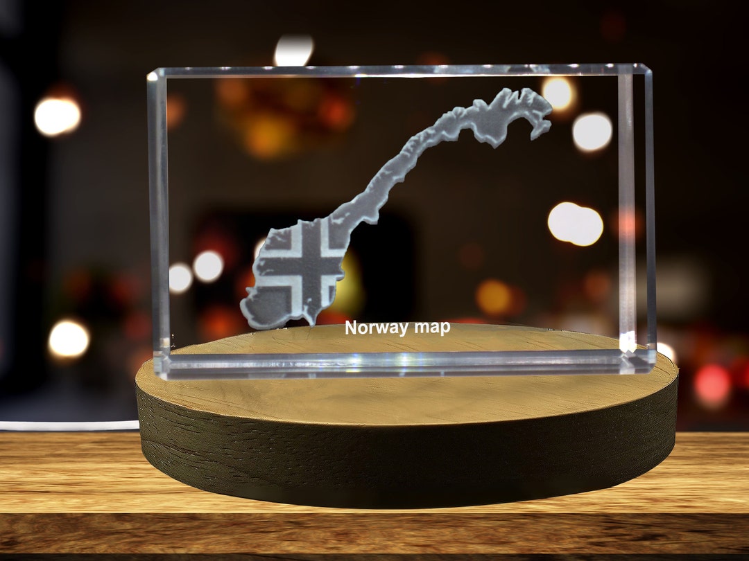 Norway 3D Engraved Crystal 3D Engraved Crystal Keepsake/gift/decor ...