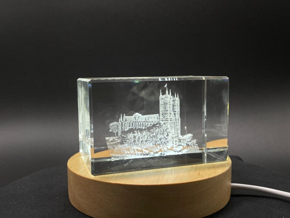 Westminster Abbey 3D Engraved Crystal Keepsake Souvenir - Etsy