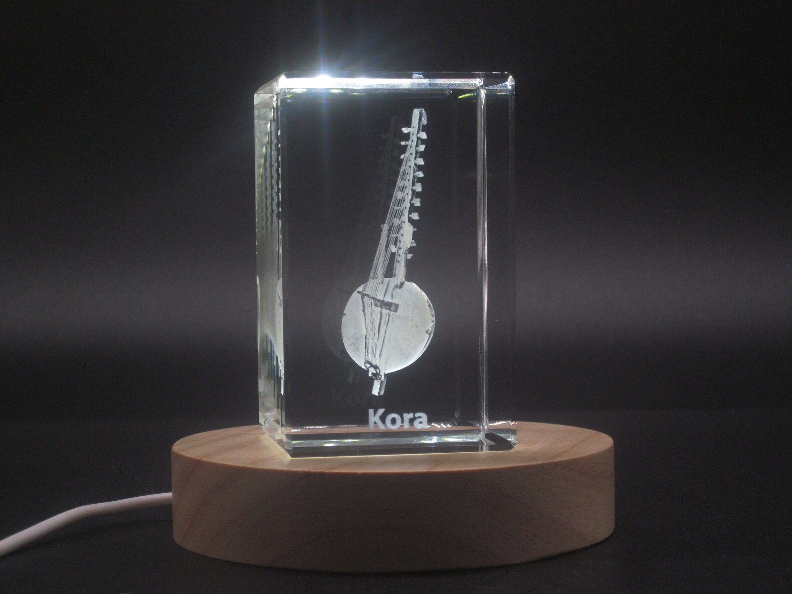 Kora 3D Engraved Crystal 3D Engraved Crystal - Etsy