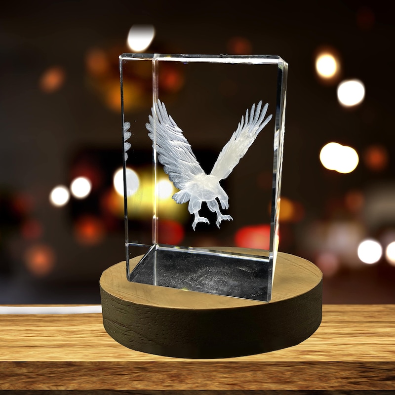 Crystal Eagle Figurines - Etsy