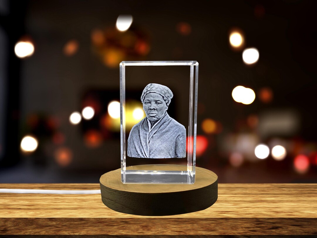 Harriet Tubman 3D Engraved Crystal – Legacy Award Trophy, Recognition ...