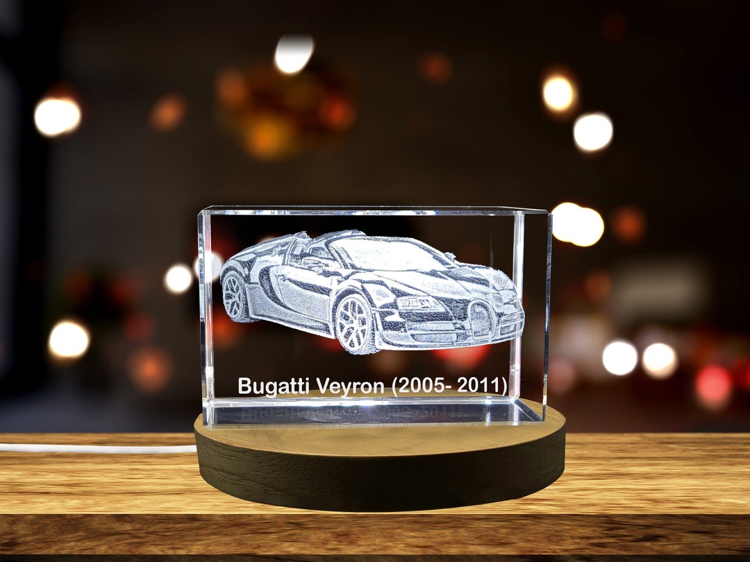 Unleash the Supercar Legend: Bugatti Veyron (2005–2011) - 3D Engraved ...