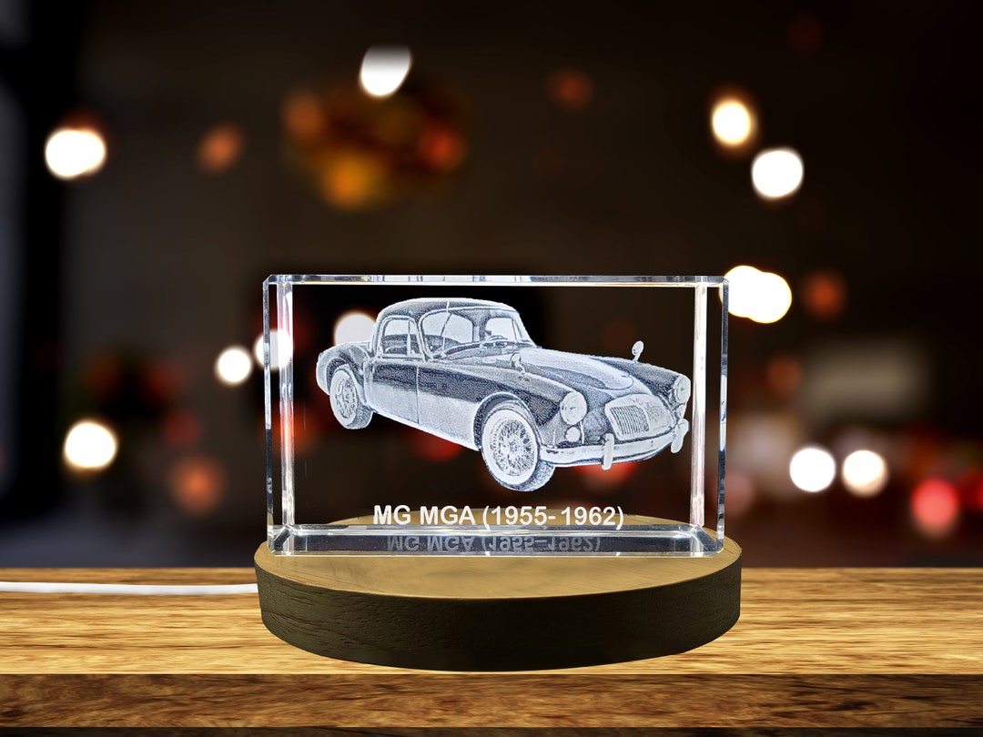 Classic British Beauty: MG MGA (1955–1962) - 3D Engraved Crystal ...