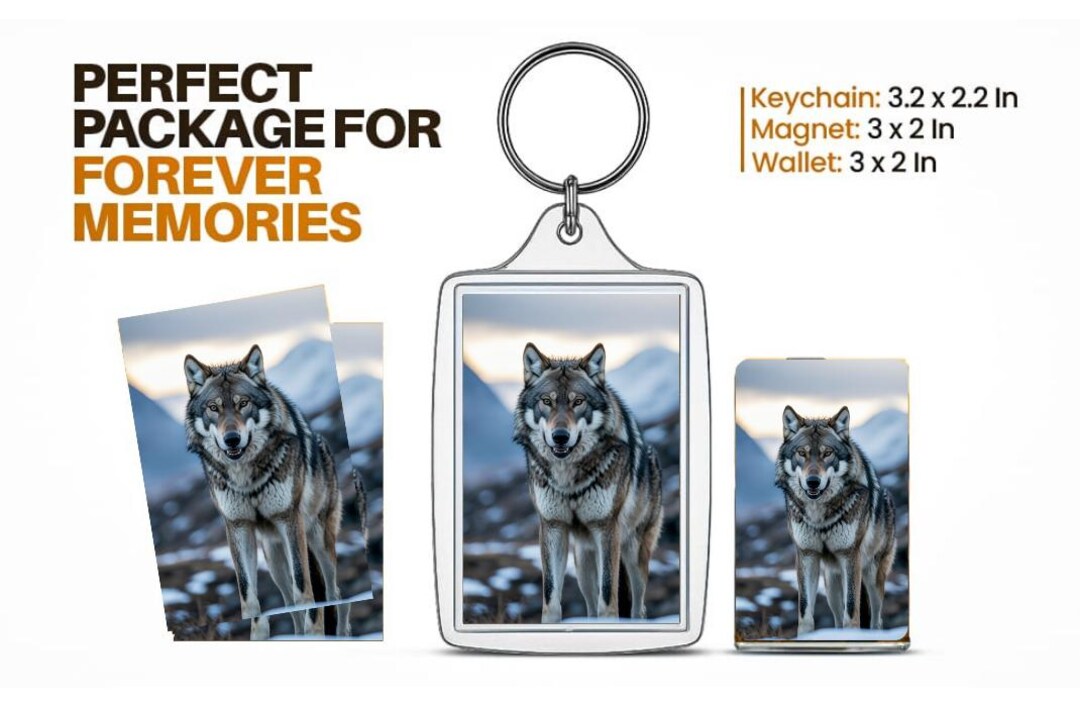 Fenrir Wolf Gift Set - Norse Mythology Keychain Magnet Photo Wallet ...