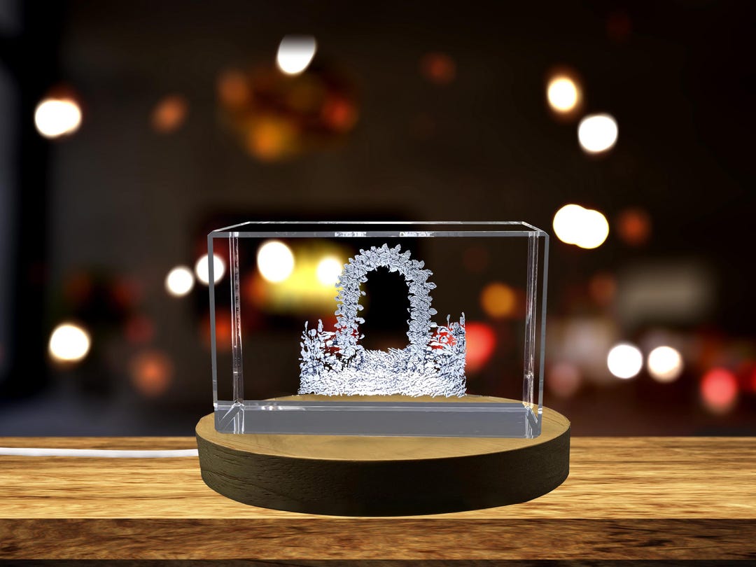 Eternal Vows: 3D Engraved Crystal Wedding Arch - Etsy