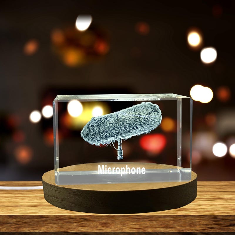 Engraved Microphone Sculpture - Etsy