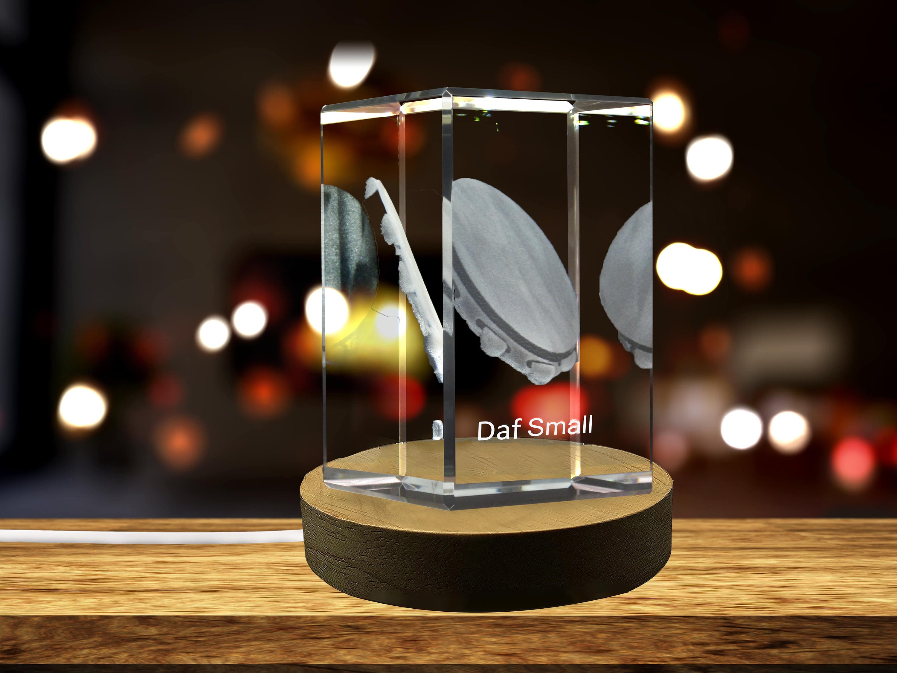 Daf 3D Engraved Crystal Trophy Award - Middle Eastern Recognition ...