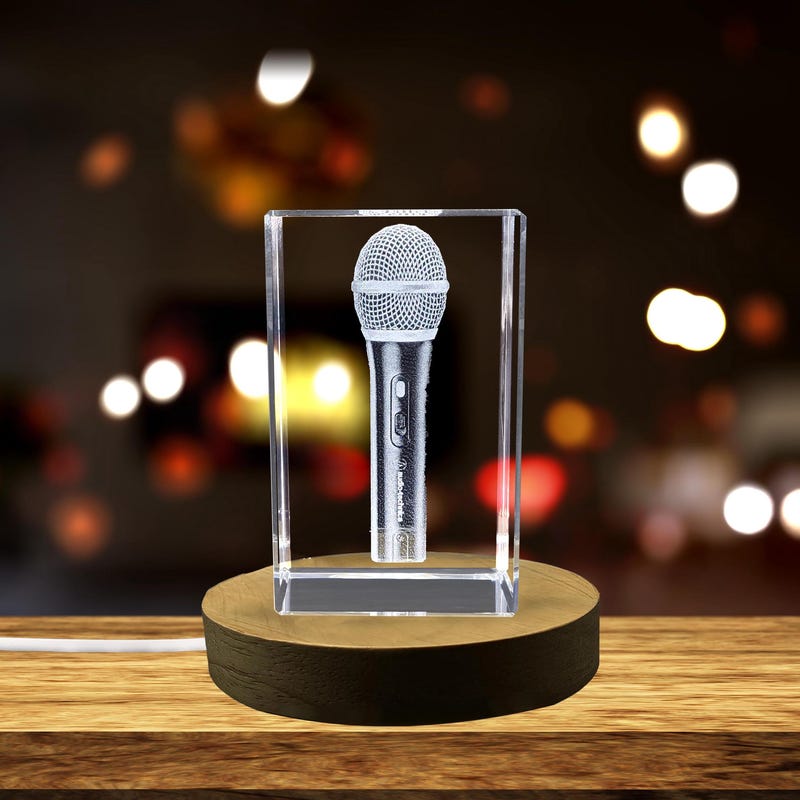 Engraved Microphone Sculpture - Etsy