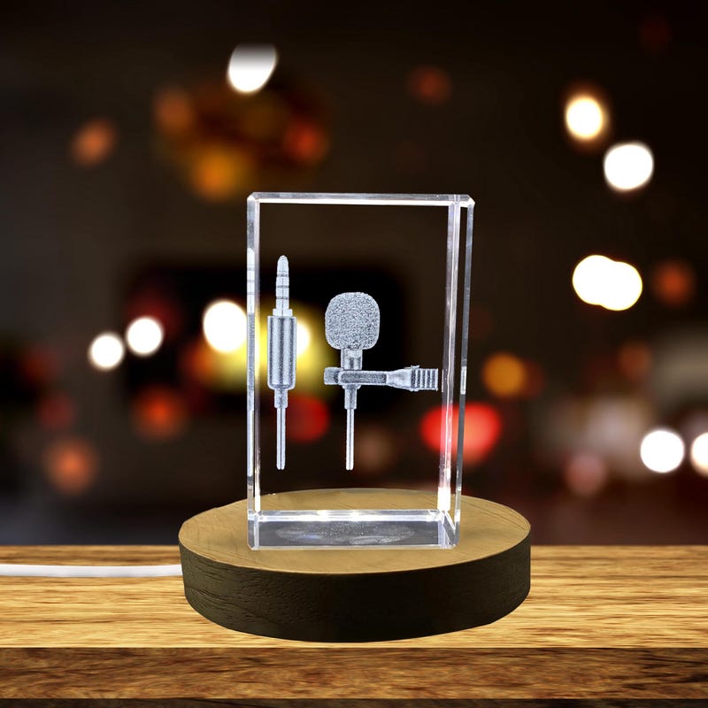 Engraved Microphone Sculpture - Etsy