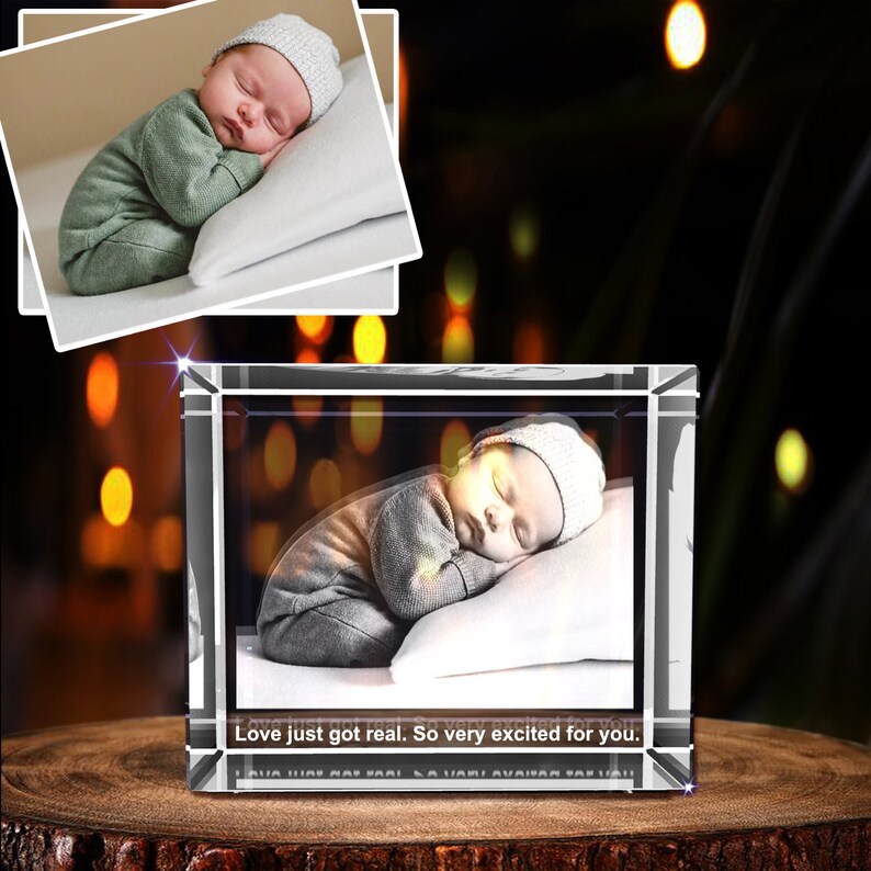 Newborn Baby Engraved 3D Photo Gift Thoughtful | Etsy