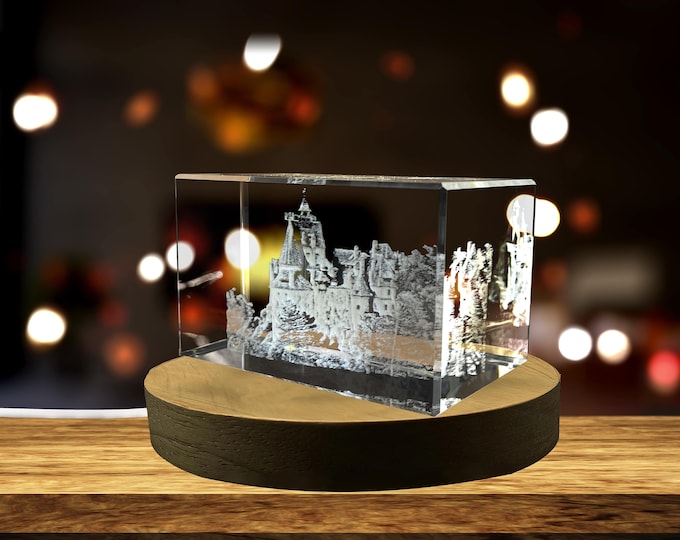 Large Fish Aquarium Storybook Castle Figure Rock Scene 13" Porcelain ...