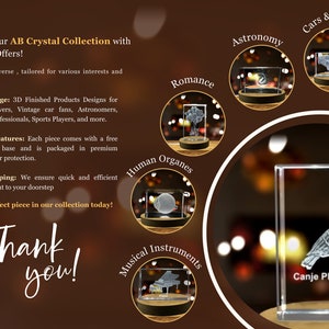 Scaly-breasted Munia 3D Engraved Crystal: Bird Keepsake With LED Base ...