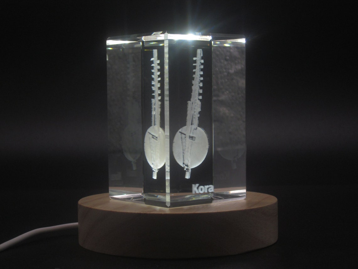 Kora 3D Engraved Crystal 3D Engraved Crystal - Etsy