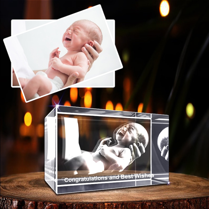 Newborn Baby Engraved 3D Photo Gift Thoughtful | Etsy