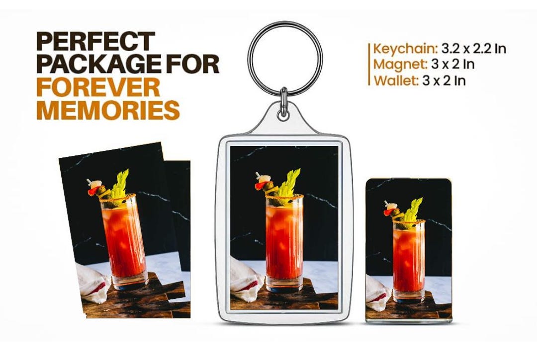 Caesar Cocktail Gift Set – Canadian Keychain, Magnet and Photo Wallets ...
