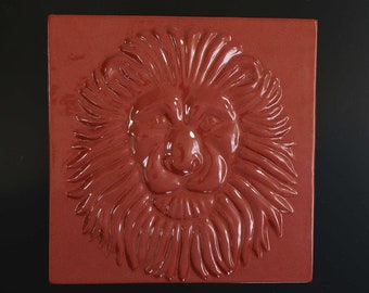 Ceramic Lion Head | Etsy