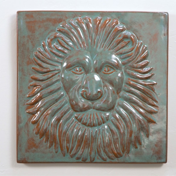 Ceramic Lion Head - Etsy