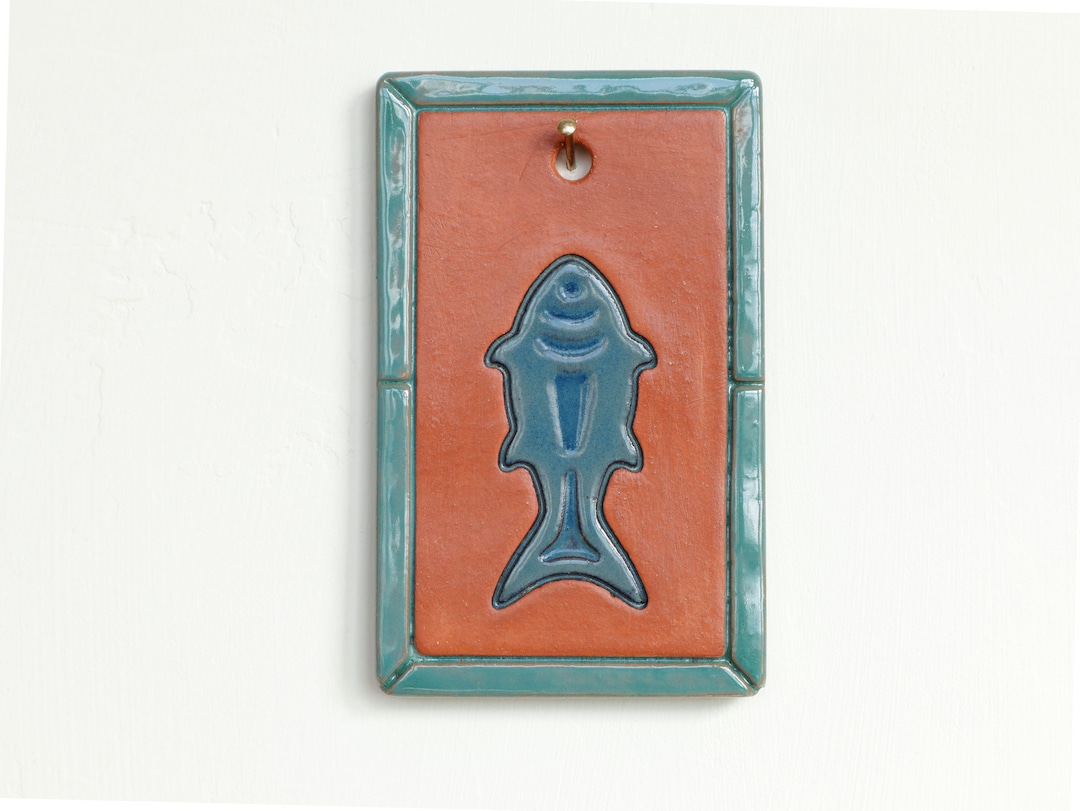 Fish Ornament Ceramic Wall Art Office and Cubicle Decor - Etsy