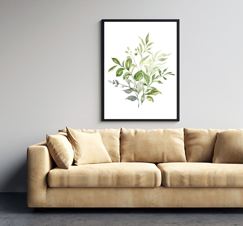 Greenery Prints Art Set of 3 Botanical Printable Wall Art | Etsy