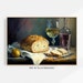 Farmhouse Art Print Italian Rustic Kitchen Painting Bread and Wine ...