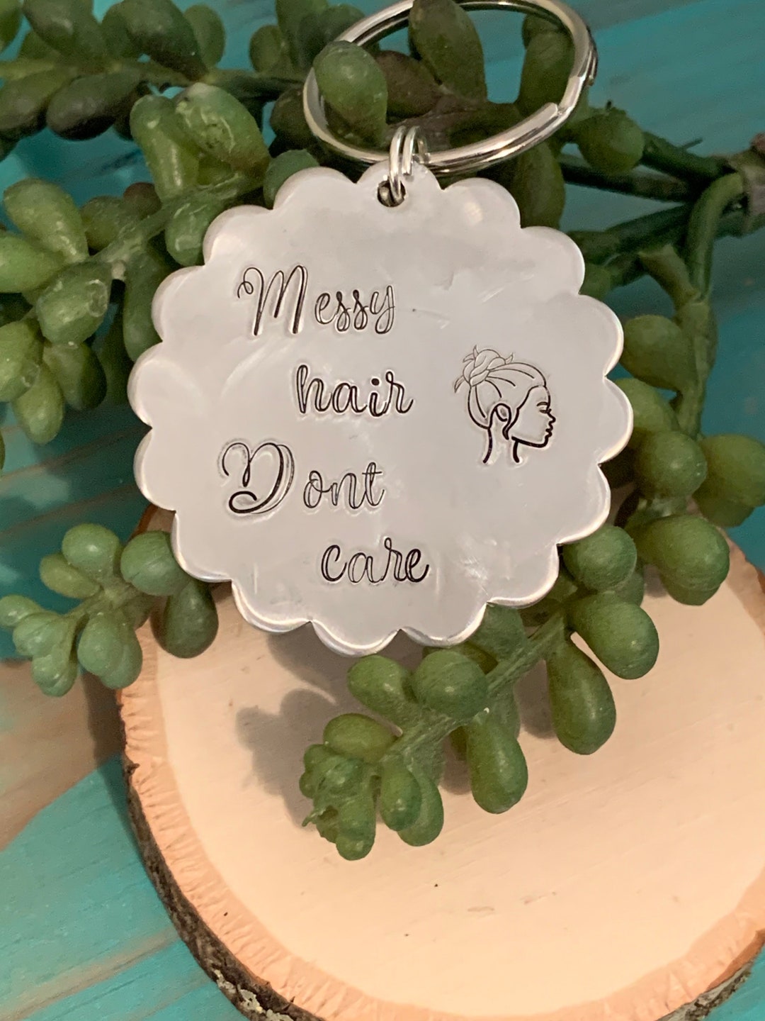 Ready to Ship! Messy Bun Keychains - Etsy