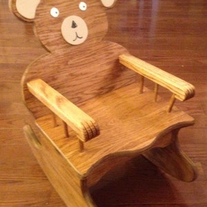 Toddlers Bear Rocking Chair - Etsy