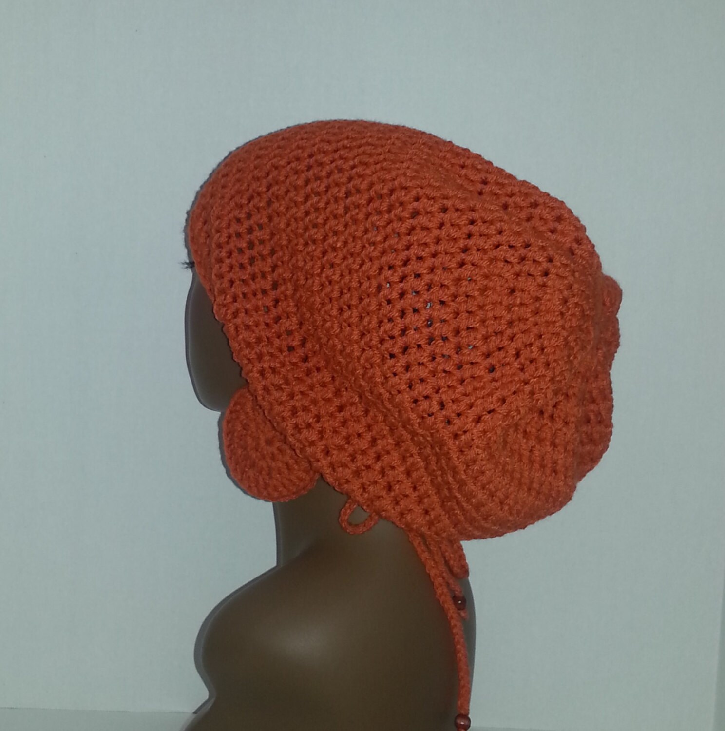 Crochet Rasta Tam With Drawstring and Optional Earrings - Etsy