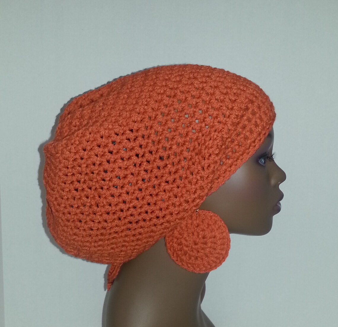 Crochet Rasta Tam With Drawstring and Optional Earrings - Etsy