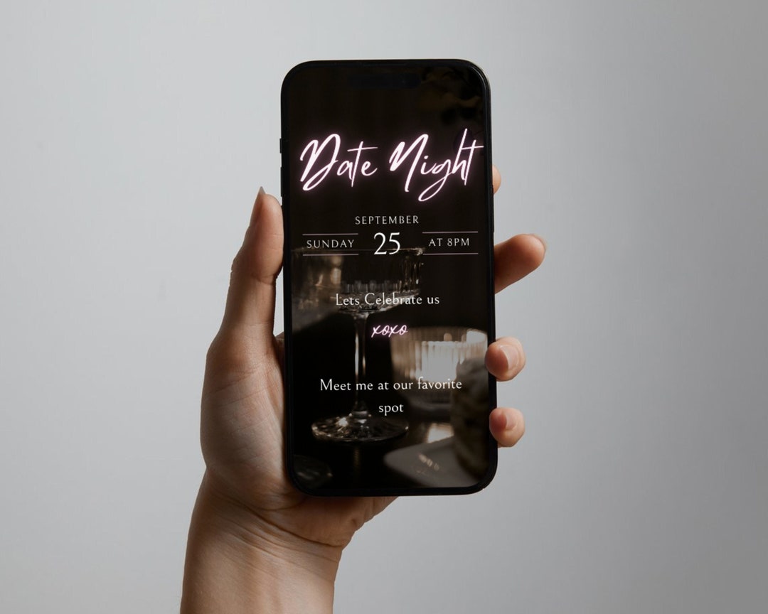 Dinner Date Night Invitation for Couples, Friends, Date Night Digital ...