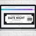 20 Custom Gift Coupons, Printable Vouchers for Couples, Date Night Idea ...