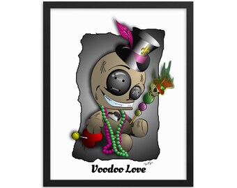 VOODOO DOLL Victorian Big Eye Gothic Voodoo Fairy Stretched - Etsy