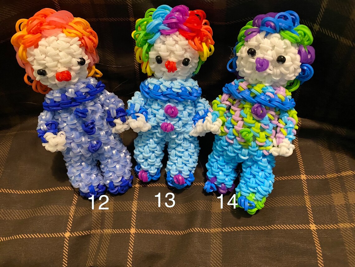 Loomigurumi Clown/rainbow Loom Clown - Etsy