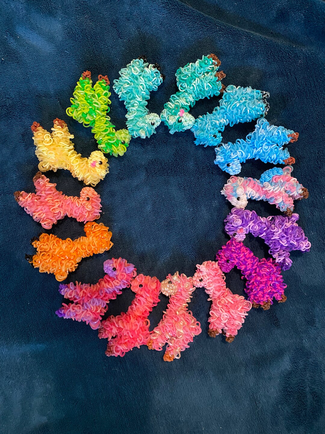 Rainbow Loom Loomigurumi Llama - Etsy