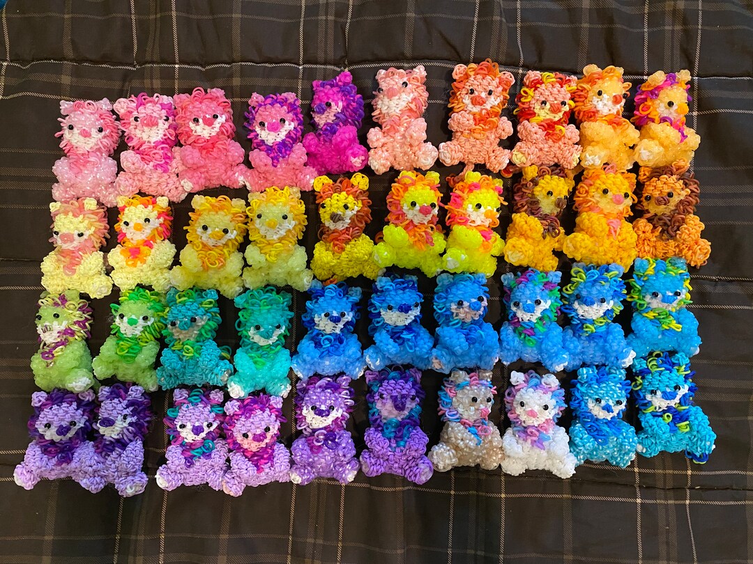 Rainbow Loom Lion/loom Band Lion - Etsy