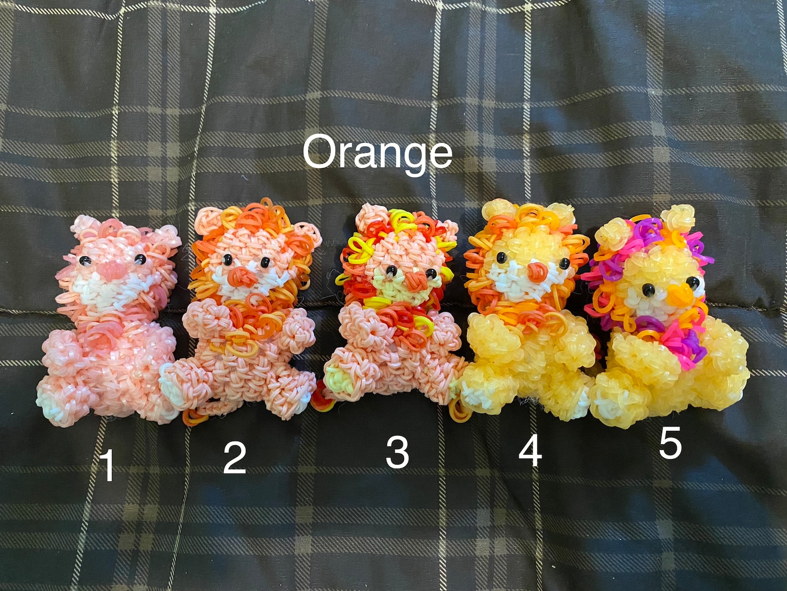 Rainbow Loom Lion/loom Band Lion - Etsy