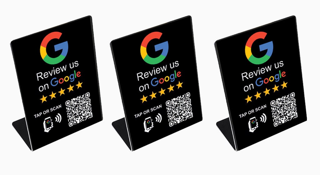 I Customize Your QR Code Google Review Sign Printable PNG File. Qrcode ...