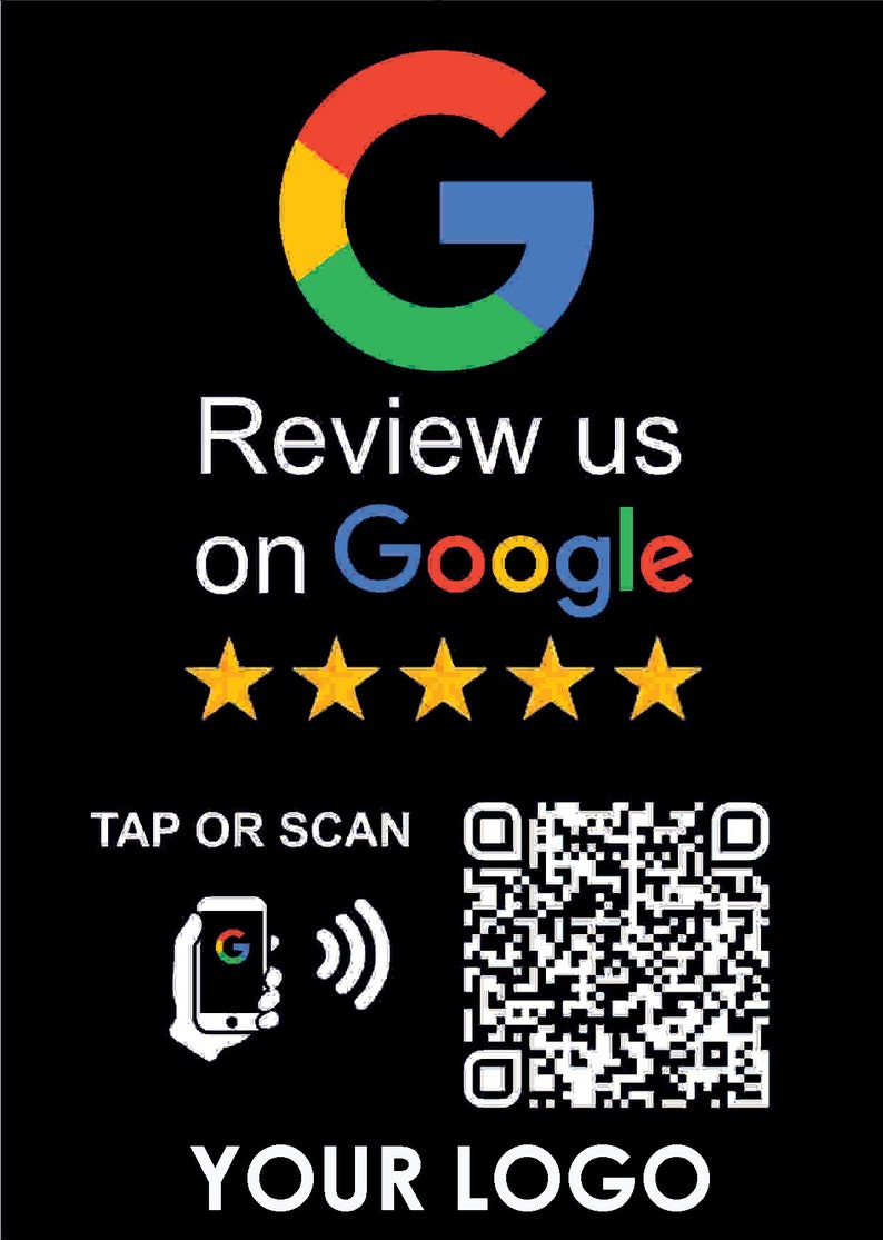 I Customize Your QR Code Google Review Sign Printable PNG File. Qrcode ...