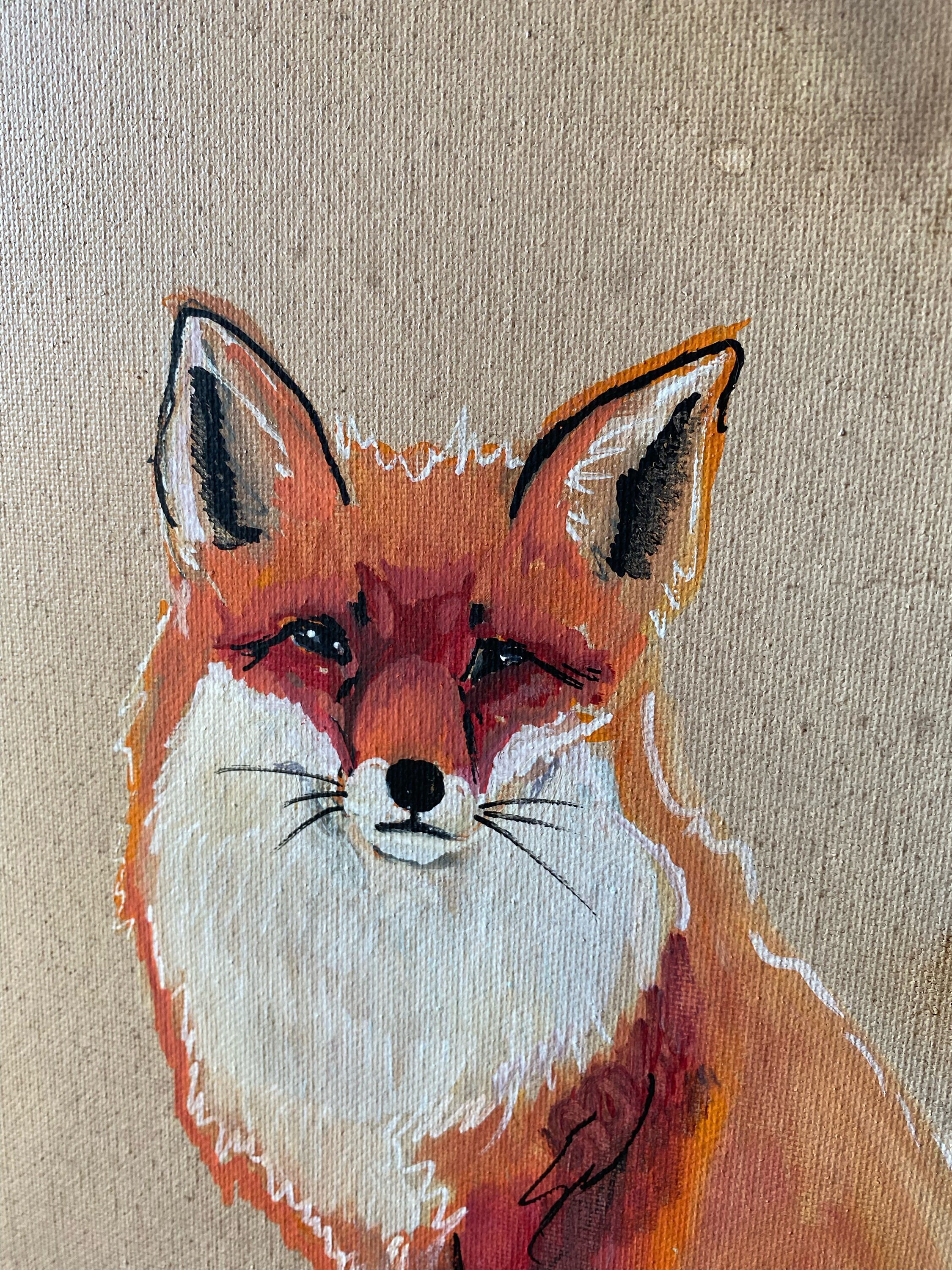 Red Fox/red Wine - Etsy