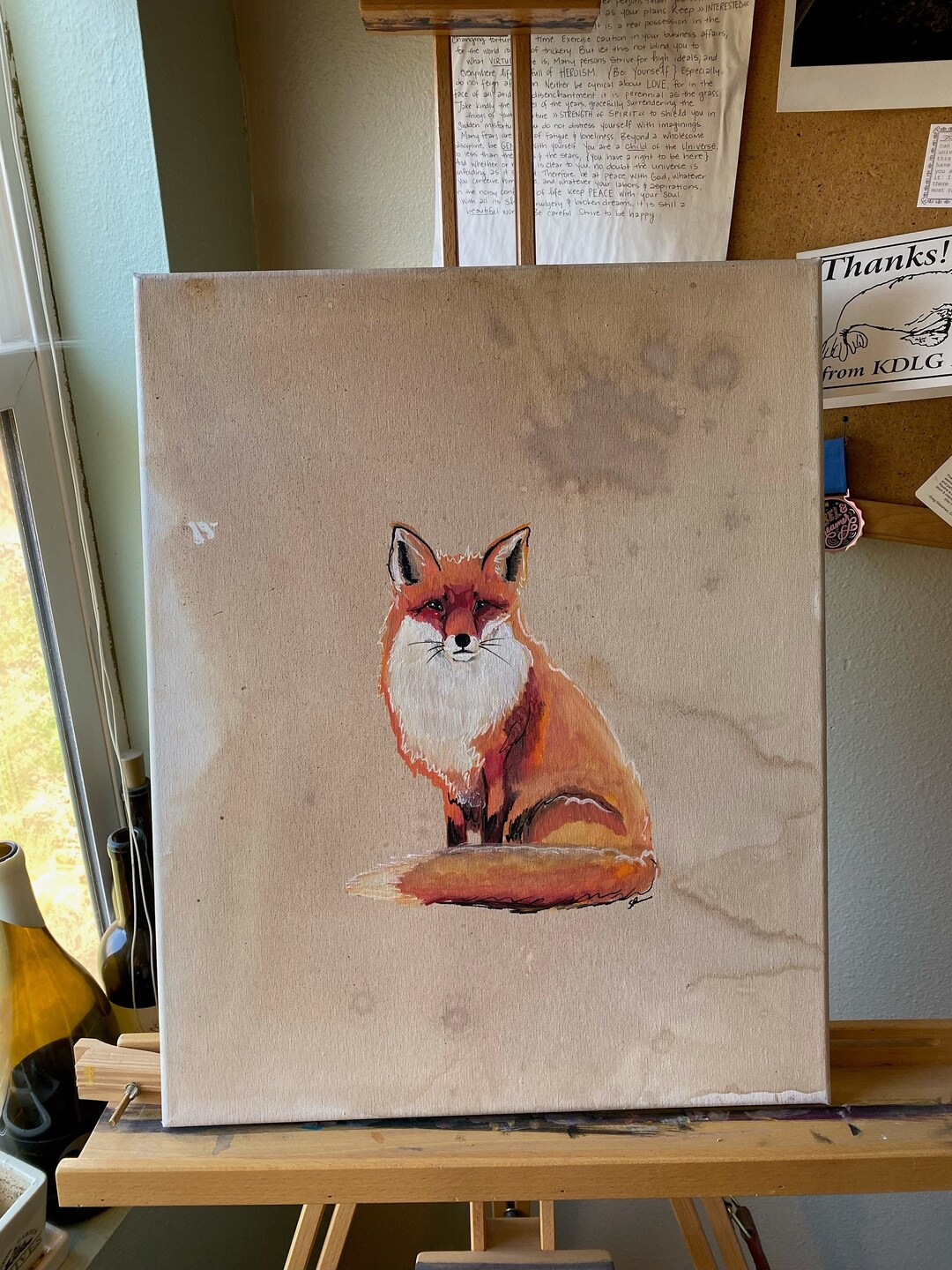 Red Fox/red Wine - Etsy