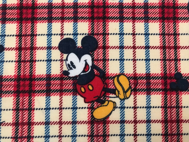 Handmade Disney Plaid Mickey Mouse - Etsy