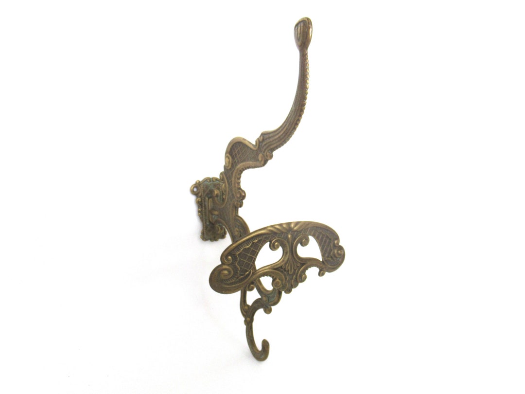 1 (ONE) Vintage Victorian Style Wall Hook, Large Coat Hook. #839G34DK1 ...
