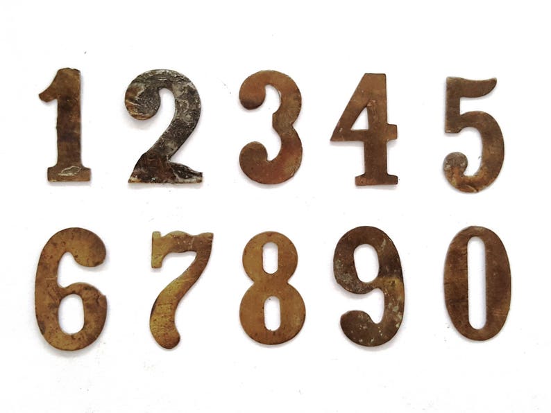 ONE Antique Six or Nine Number 6 or 9 Authentic Shabby Brass - Etsy