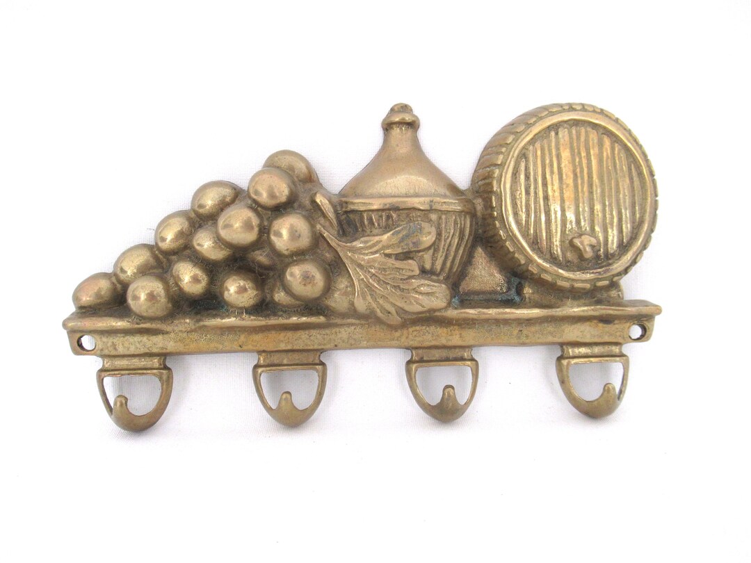 Brass Key Rack With Grapes Kitchen Hook Towel Hook Kitchen Decor ...