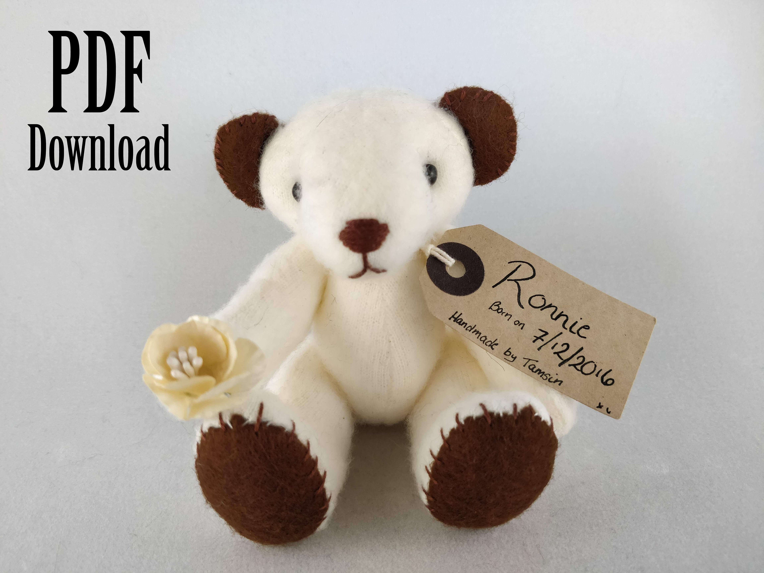 PDF Sewing Pattern - Beginners Bear - Etsy