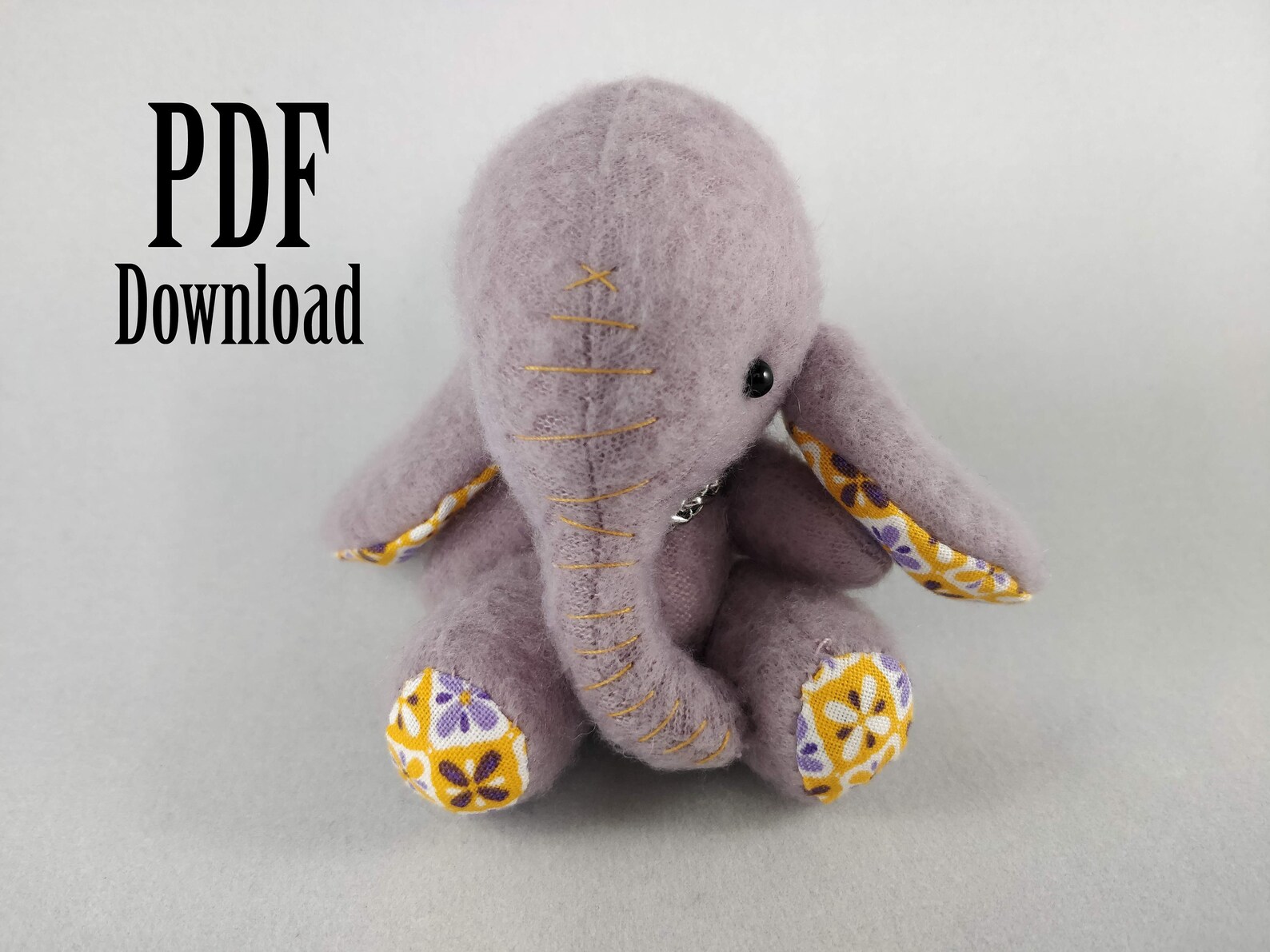 PDF Sewing Pattern - Small Elephant - Etsy