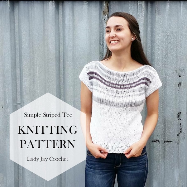 Knitting Pattern Riley Tee - Etsy Canada