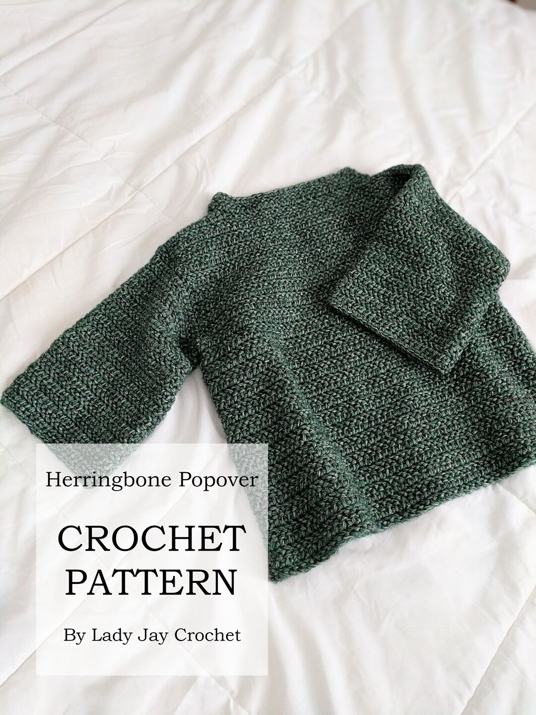PATTERN: Herringbone Popover | Crochet Sweater Design | Modern Pullover ...